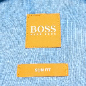Hugo Boss | Shirts | Boss Hugo Boss Linen Shirt Mens Large Slim Fit ...